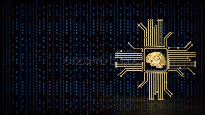The Brain and Logic for Neuroscience Concept 3d Rendering Stock ...