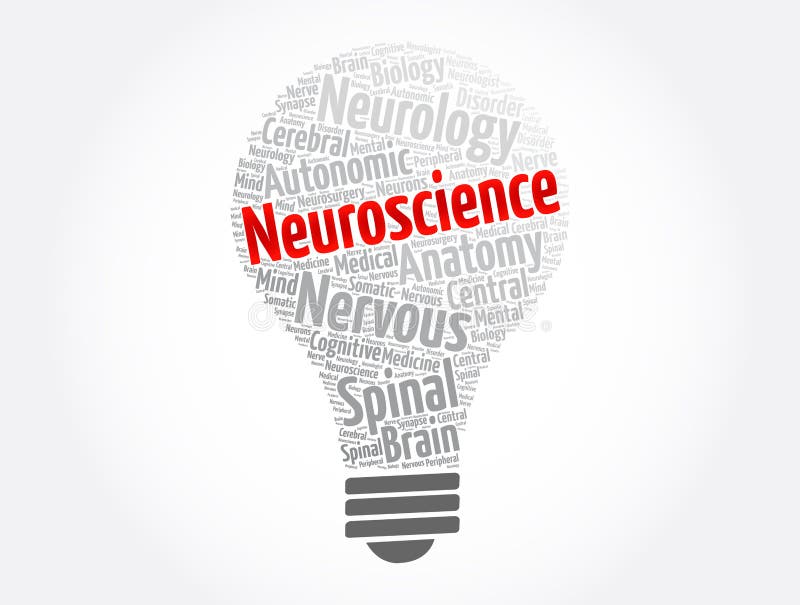 Neuroscience Word Cloud Collage, Concept Background Stock Illustration ...