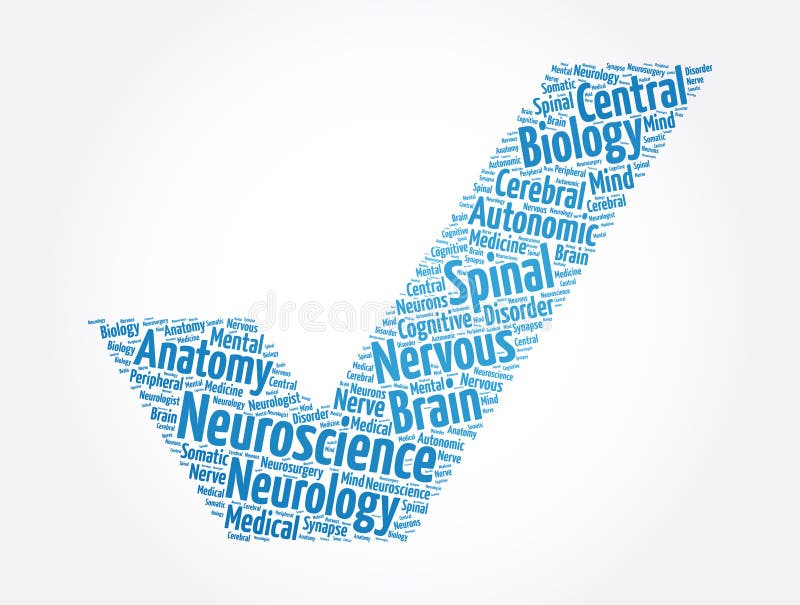 Neuroscience Word Cloud Collage, Concept Background Stock Illustration ...
