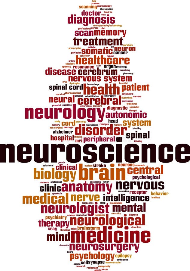 Neuroscience word cloud stock vector. Illustration of cloud - 207817874
