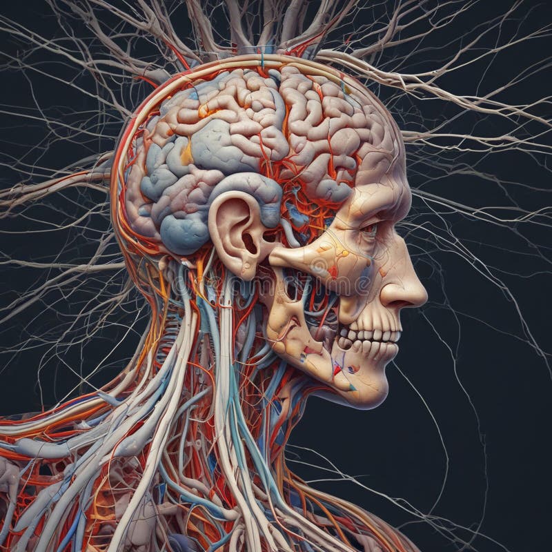 Neuroscientific Insight: Brain Sample in the Lab Stock Illustration ...