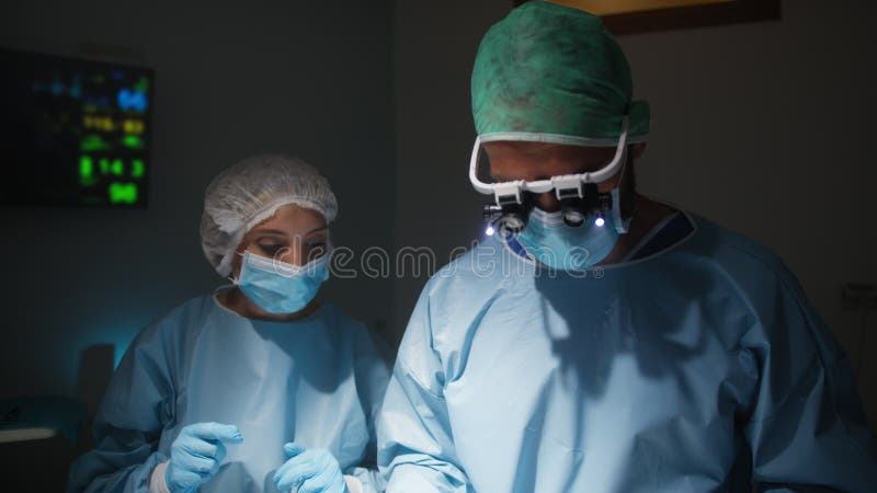 Neurosurgeon in the Operating Room Stock Footage - Video of scoliosis ...