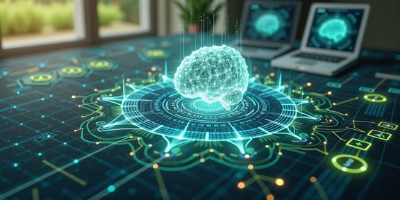 Neurotechnology Integration: Brain-Digital Interface Stock Illustration - Illustration of neural ...