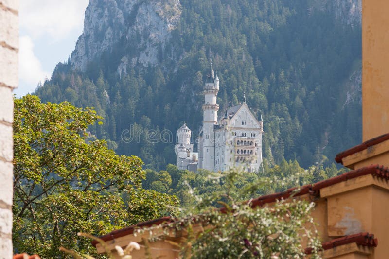 Neuschwanstein Castle in Bavaria Seen from Hohenschwangau Castle ...