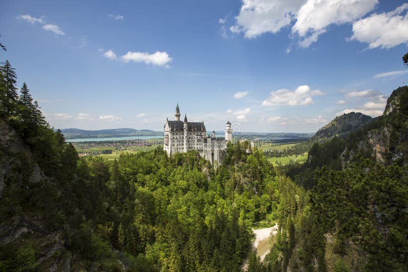 Neuschwanstein castle. stock photo. Image of chateau - 41122846