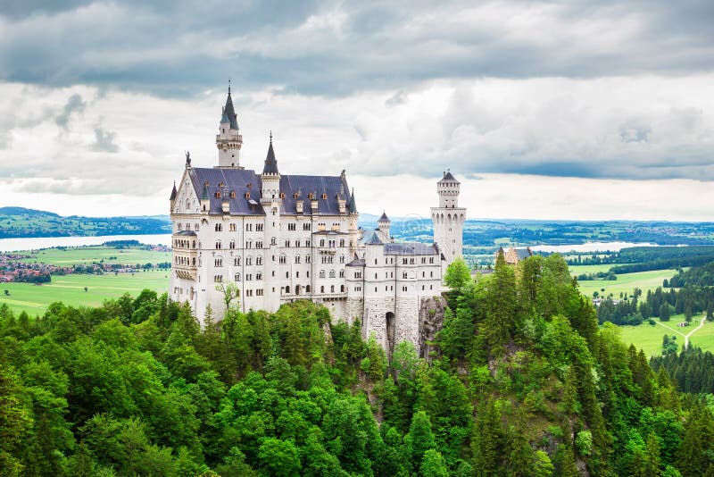 Neuschwanstein Castle in Fussen Germany Stock Photo - Image of castle ...
