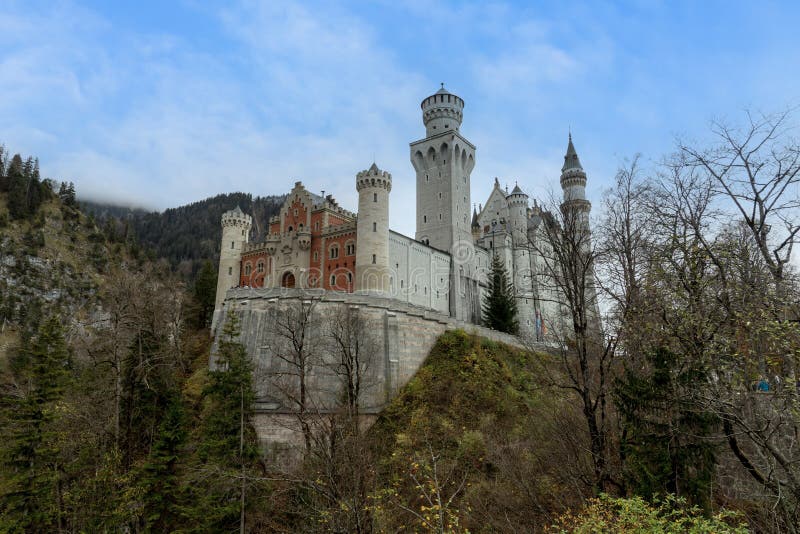 The Neuschwanstein Castle in Germany Bayern Stock Image - Image of ...