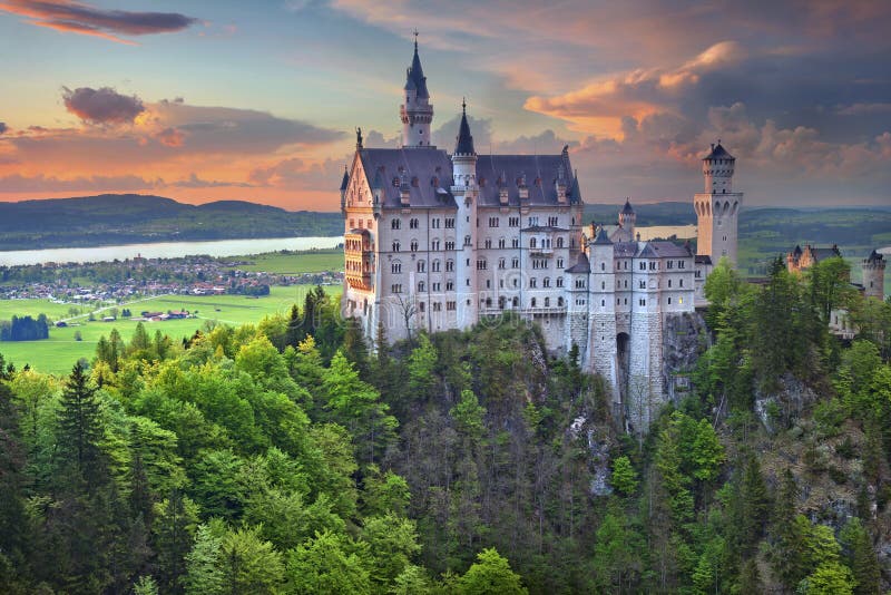 Neuschwanstein Castle, Germany. Editorial Photography - Image of ...