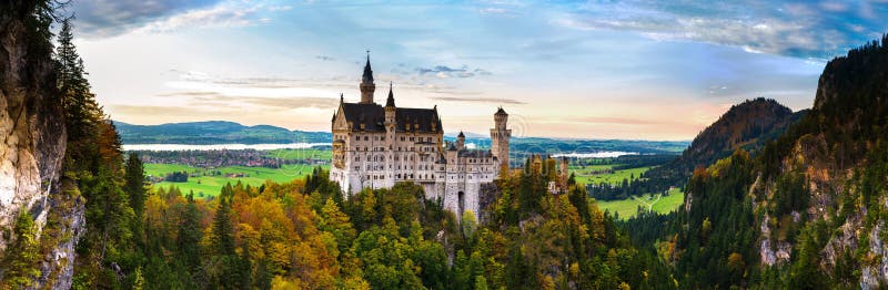 Neuschwanstein castle editorial stock image. Image of travel - 187909784