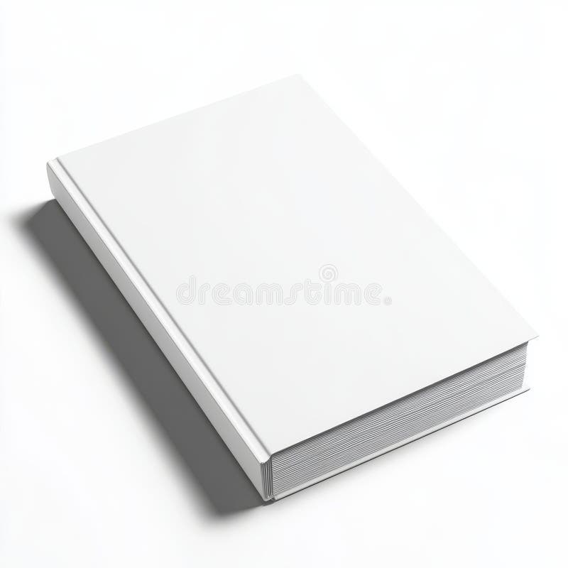 Neutral Backdrop of Blank White Book Cover Mockup Allows for Simple ...