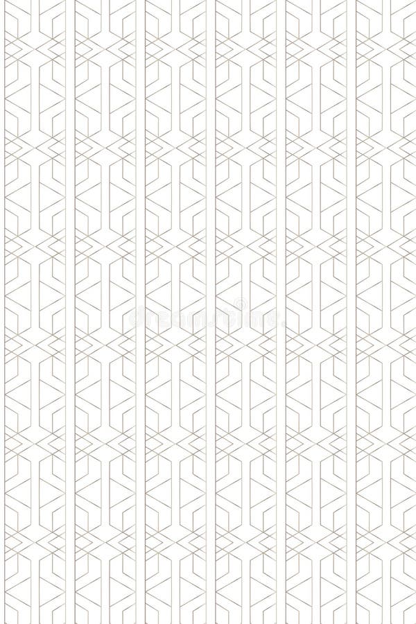 Neutral Background Geometric Line Pattern Stock Vector - Illustration ...