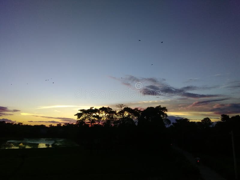 Neutral Beautiful Sky Black Stock Image - Image of black, reflection ...