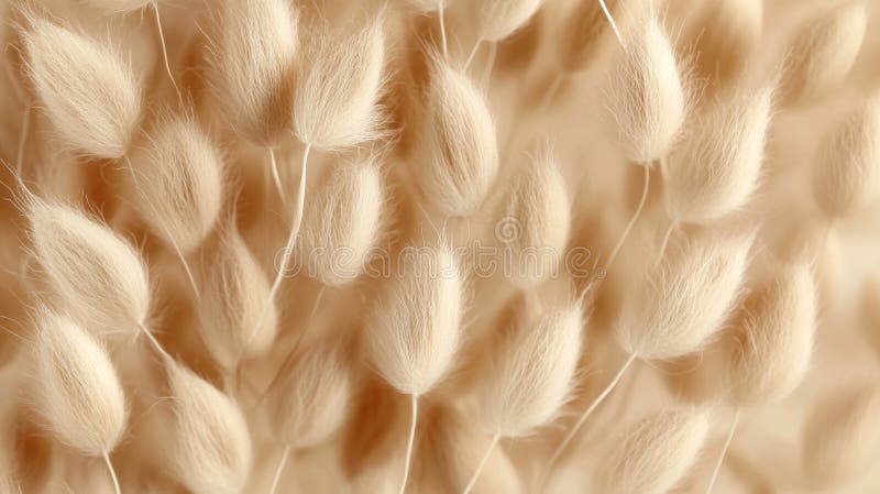 Neutral Beige Dried Bunny Tail Grass Background Soft Abstract Floral ...