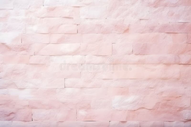 Neutral Blush Pink Stone Wall Texture Background with Copy Space for ...