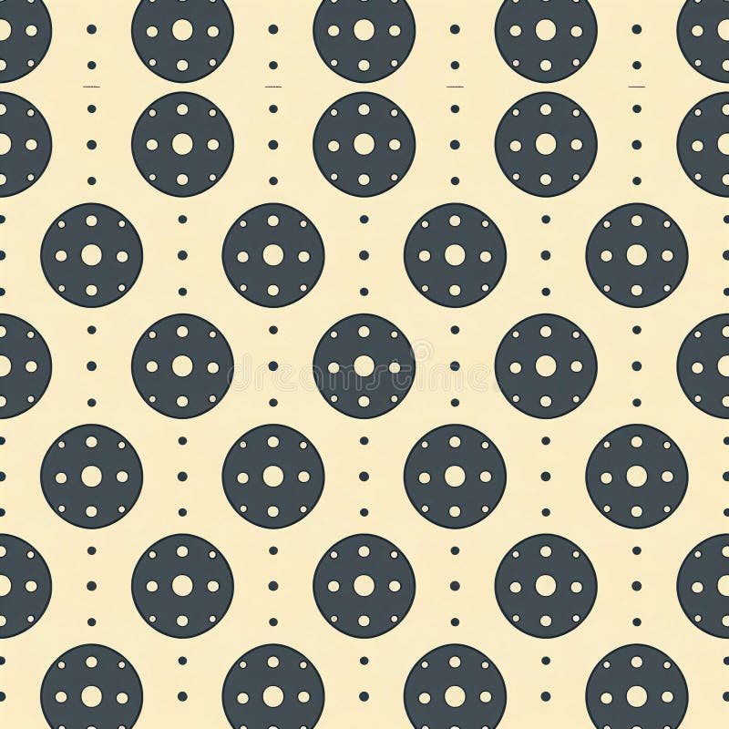 Neutral Canvas with Black and Navy Dots. Stock Illustration ...