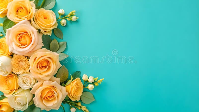 Neutral Card Background with Soft Flowers for Text Placement and Design ...