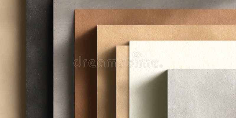 Neutral Color Palette Textured Material Background Stock Illustration ...