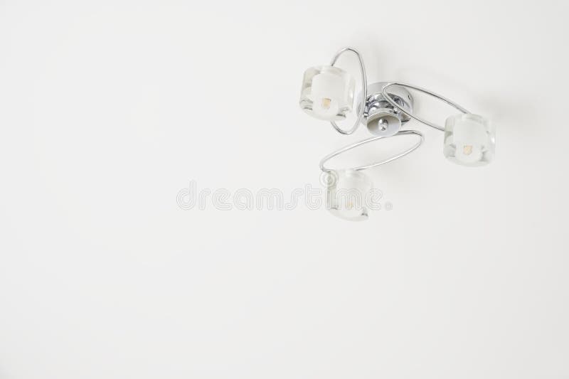 Neutral Colour Home Interior Ceiling Flush Light Stock Image - Image of ...