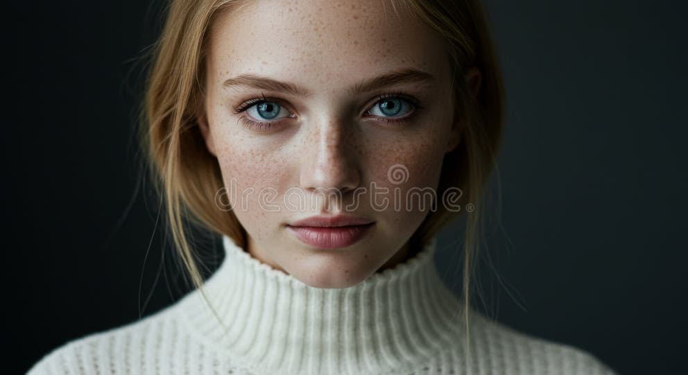 Neutral beauty portrait. stock illustration. Illustration of minimalist ...