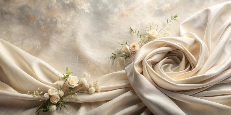 Neutral Fabric Background Panorama Seamless Texture for Design Projects ...