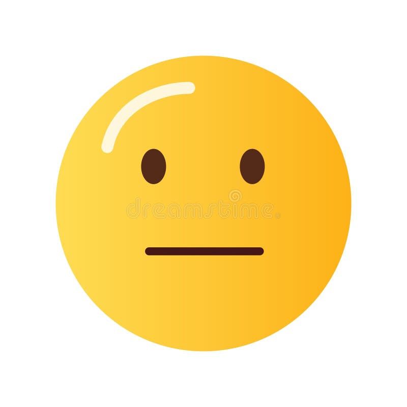 Neutral Face Icon Vector Image. Stock Vector - Illustration of concept ...