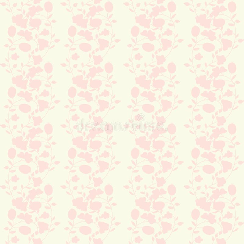 Neutral Floral Background. Swirl and Curve Stock Vector - Illustration ...