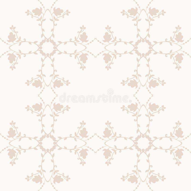 Neutral Floral Background. Swirl and Curve Stock Vector - Illustration ...