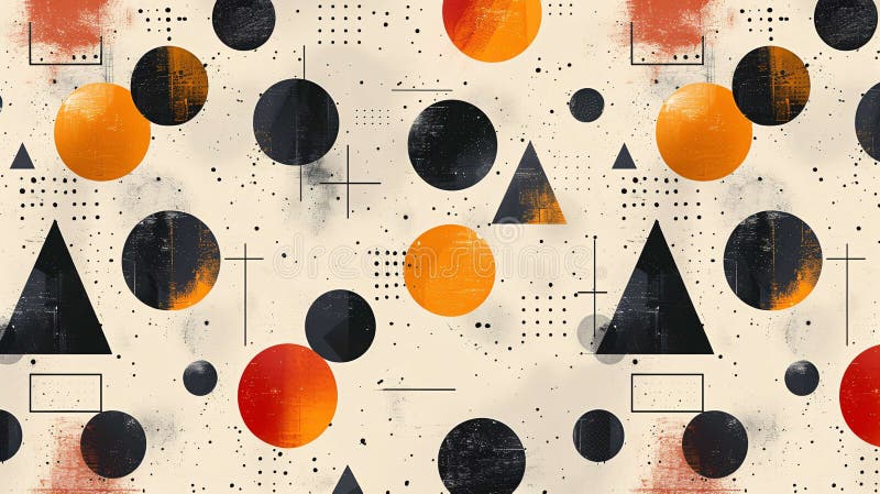 Neutral Geometric Pattern Background. Stock Illustration - Illustration ...