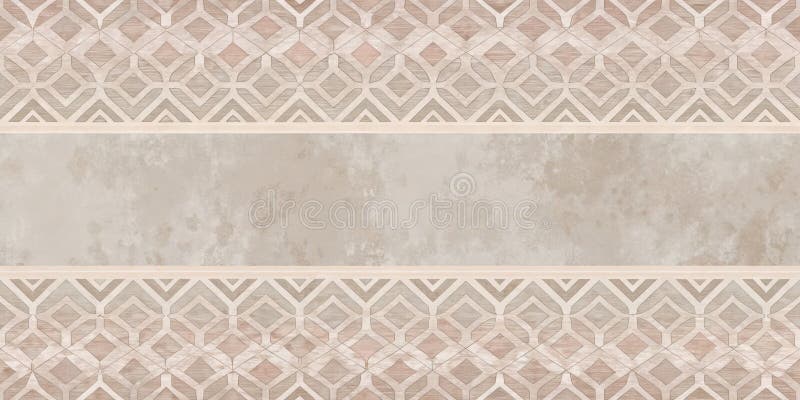 Neutral Geometric Pattern Background with Textured Center Panel ...