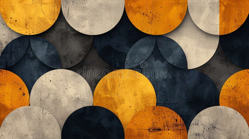 Neutral Geometric Shapes Pattern Design. Stock Illustration ...