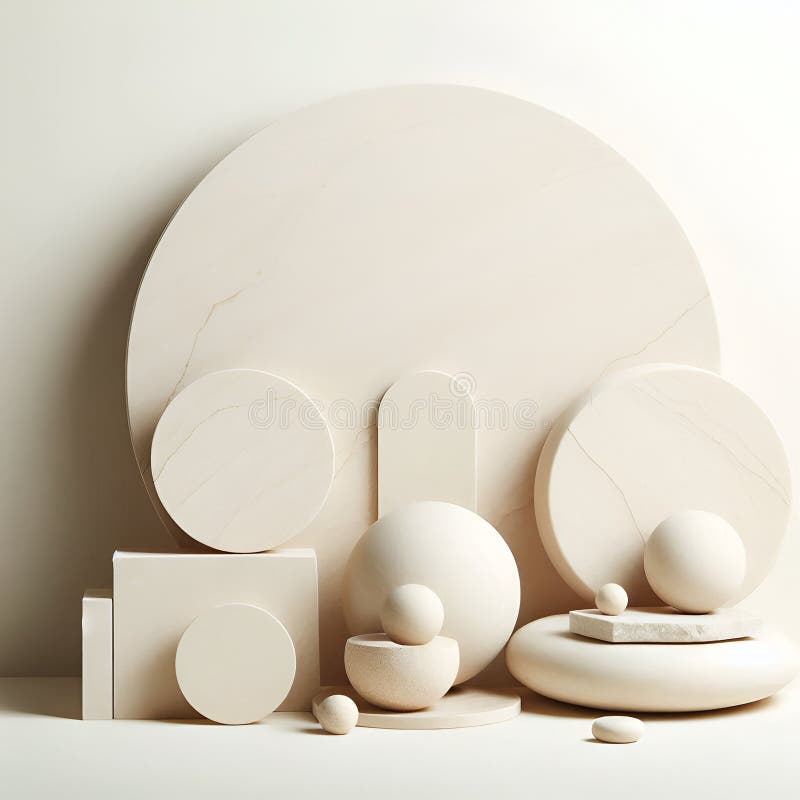 Neutral Ivory Stone Surface for Minimalist Design Projects Stock ...