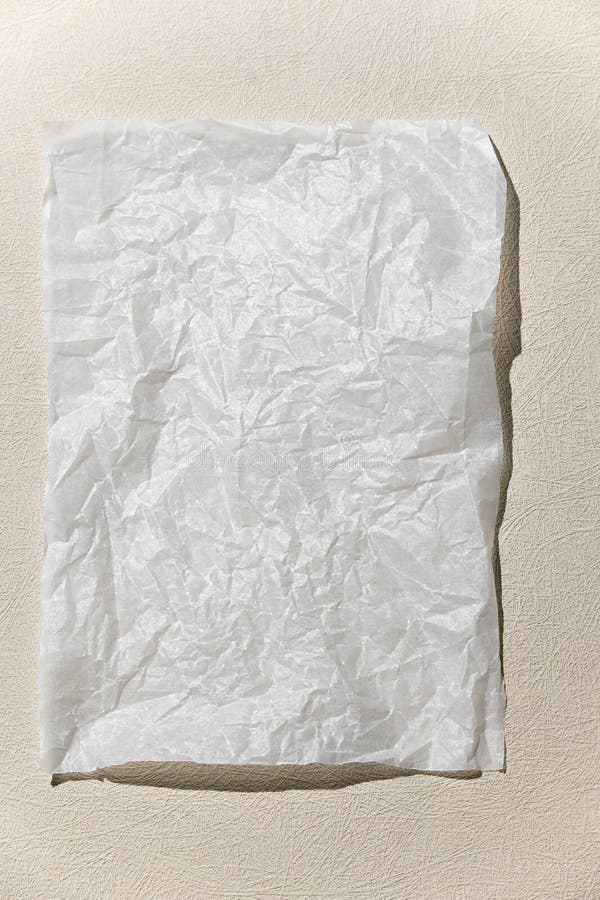 Neutral Monochrome Background with a White Empty Sheet of Paper. Stock ...