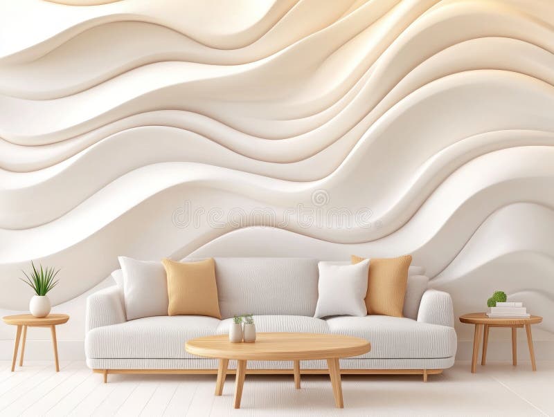 Neutral Mural Wall Designs Soft Tones, Minimalist Patterns Seamless ...