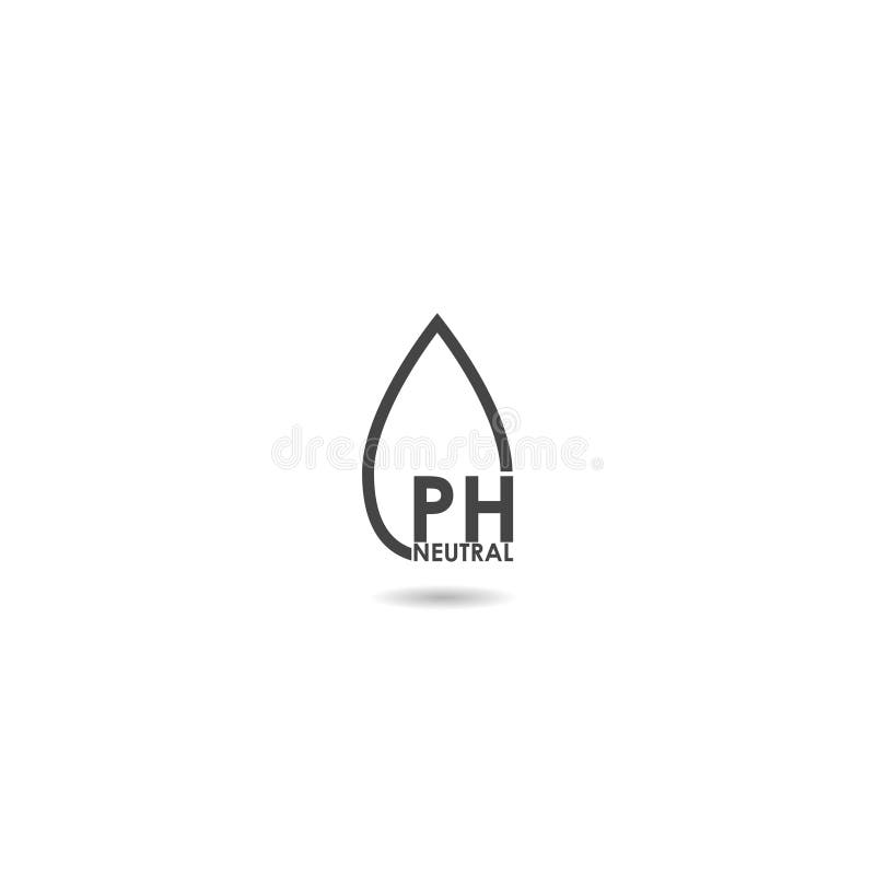 Neutral PH Icon with Shadow Stock Vector - Illustration of icon ...