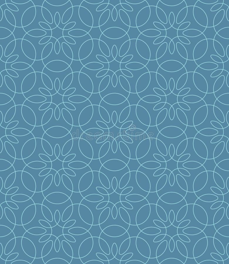 Neutral Seamless Linear Flourish Pattern. Stock Vector - Illustration ...