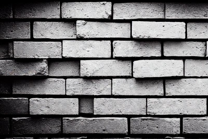 Neutral Texture of Flat Brick Wall Background. Stock Illustration ...