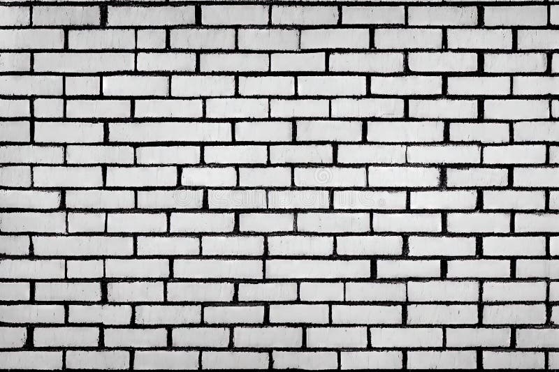 Neutral Texture of Flat Brick Wall Background. Stock Illustration ...