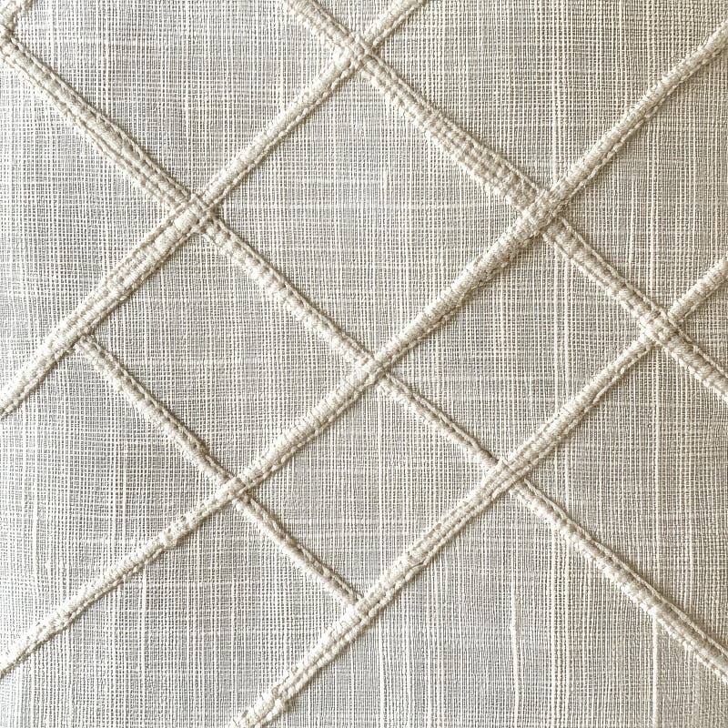 Neutral Textured Fabric with Geometric Pattern and Soft Sheen Stock ...