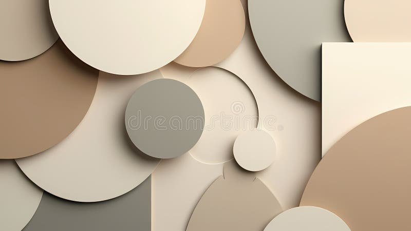 Neutral Toned Background with Squares and Gradient Stock Illustration ...