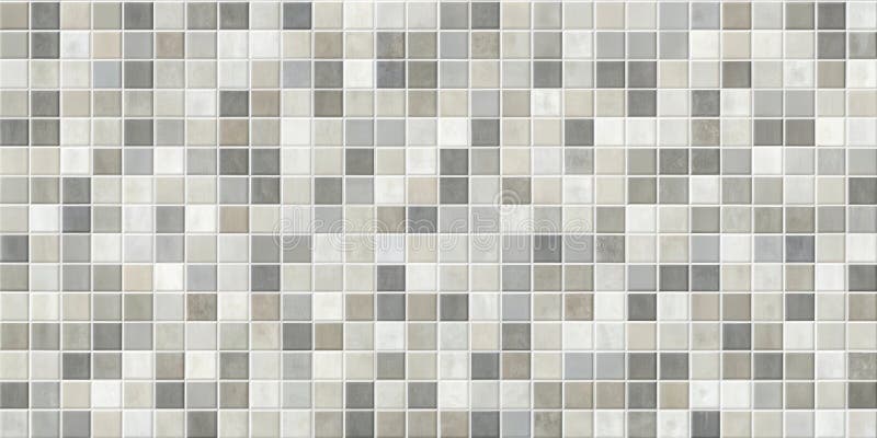 Neutral-toned Mosaic Tile Wall Surface Texture Featuring Subtle ...