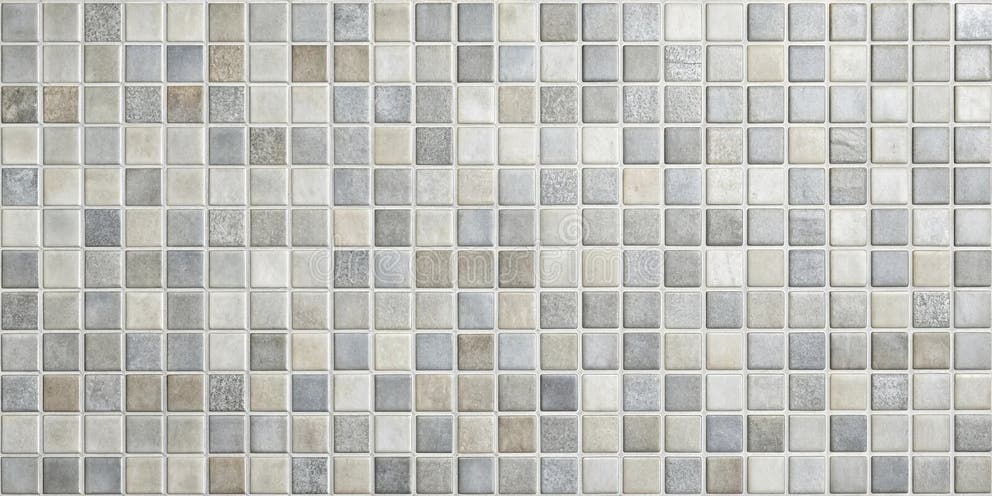 Neutral-toned Square Mosaic Tile Texture Background for Design Projects ...