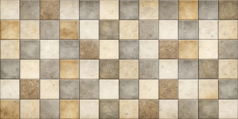 Neutral-toned Square Tile Pattern for Flooring or Wall Covering ...