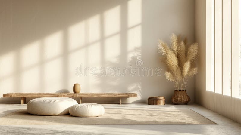Neutral Tones and Smooth Gradients Create a Calming Atmosphere Stock ...