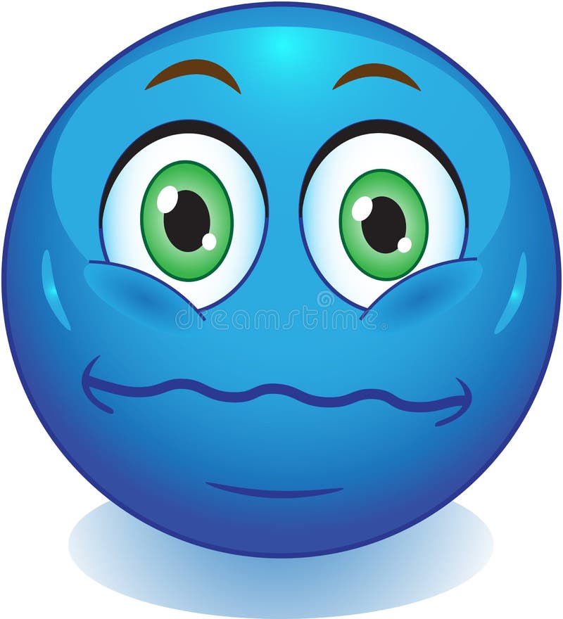 Smiley. Stilte. stock illustratie. Illustration of lippen - 31680419