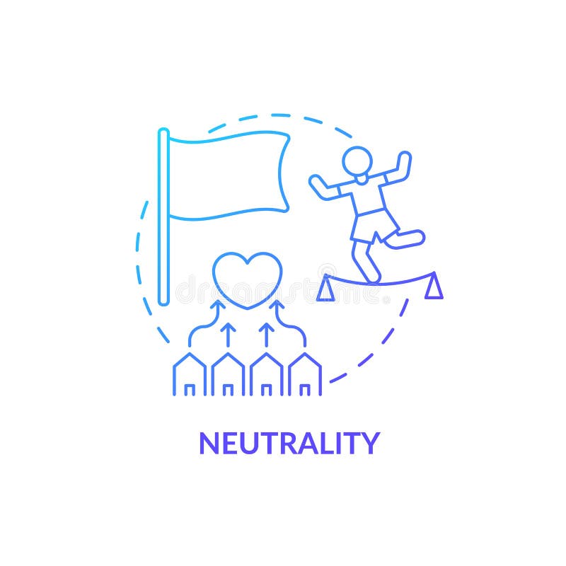 Neutrality Position and Mutual Understanding Concept Icon. Stock Vector ...