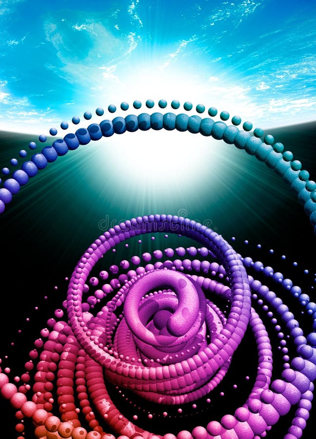 Neutrino particles stock illustration. Illustration of electron - 20260322