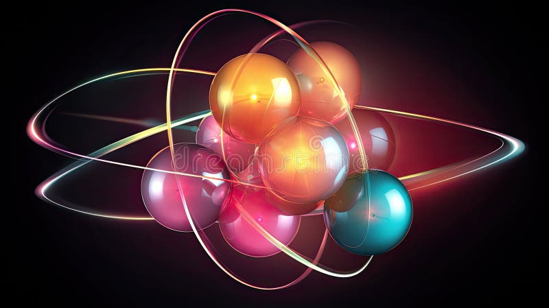 Neutron atom types stock illustration. Illustration of types - 321273290