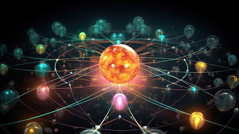 Neutrons atom types stock illustration. Illustration of protons - 319357018