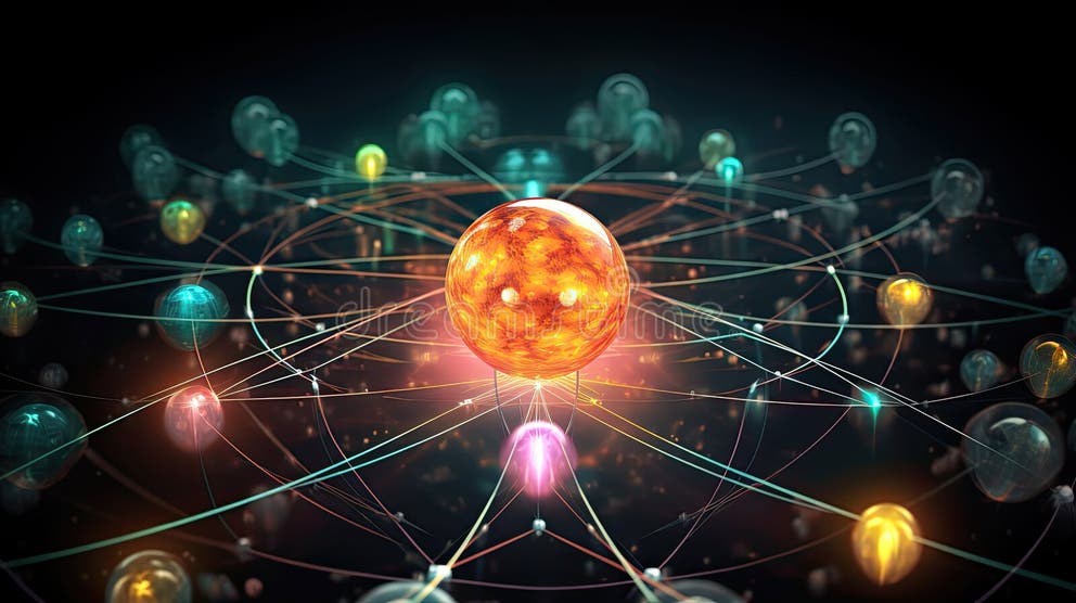 Neutrons atom types stock illustration. Illustration of protons - 319357018