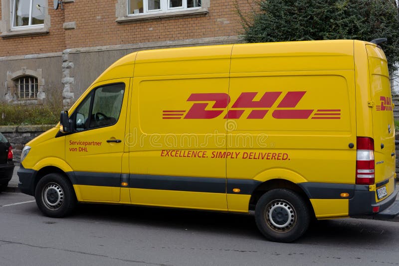 Neuwied, Germany - December 17, 2021:delivery Van of DHL Editorial ...